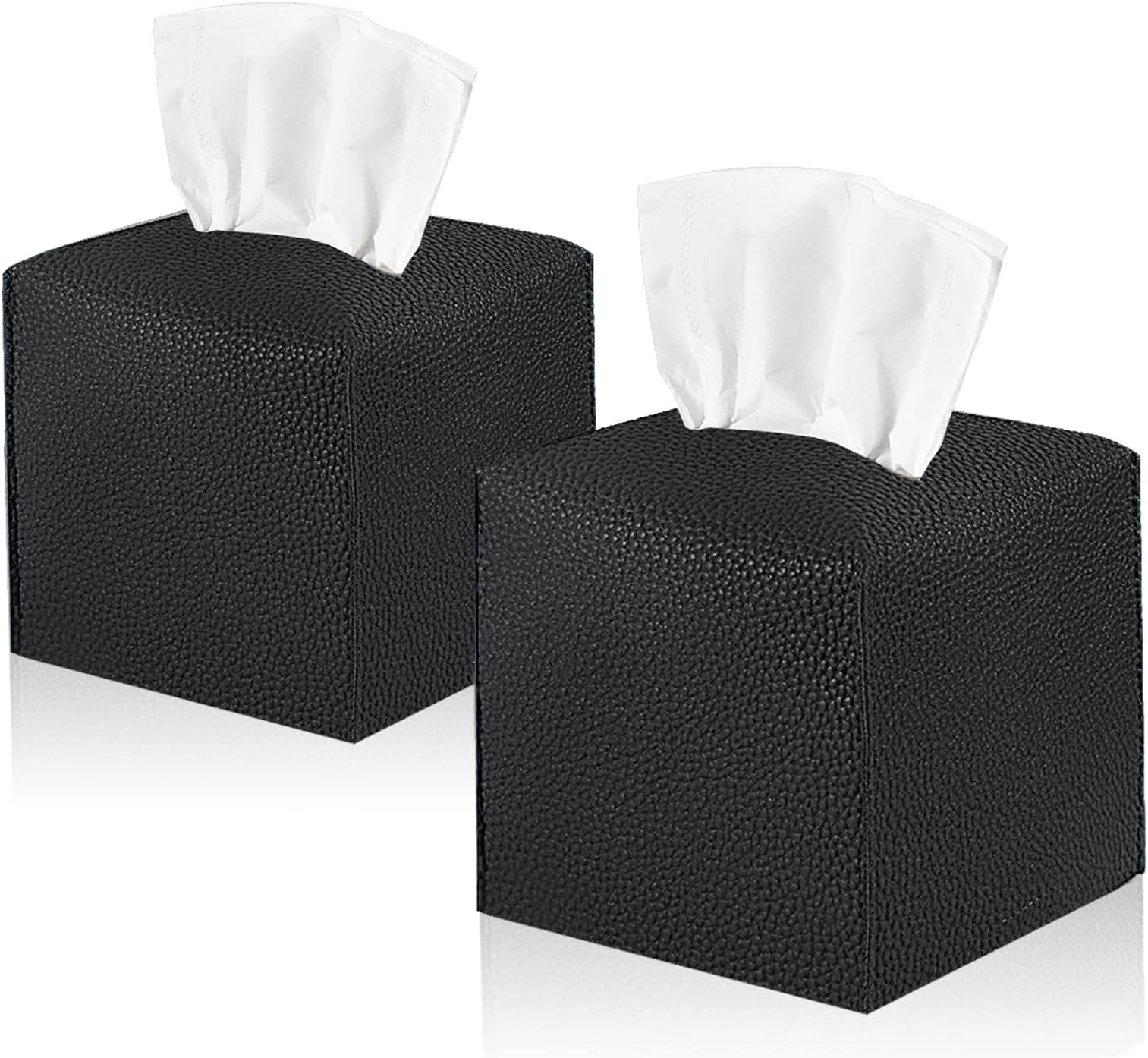 Amazon.com: 2 Pack, VIVIDLY Tissue Box Cover Holder, Square Modern PU ...