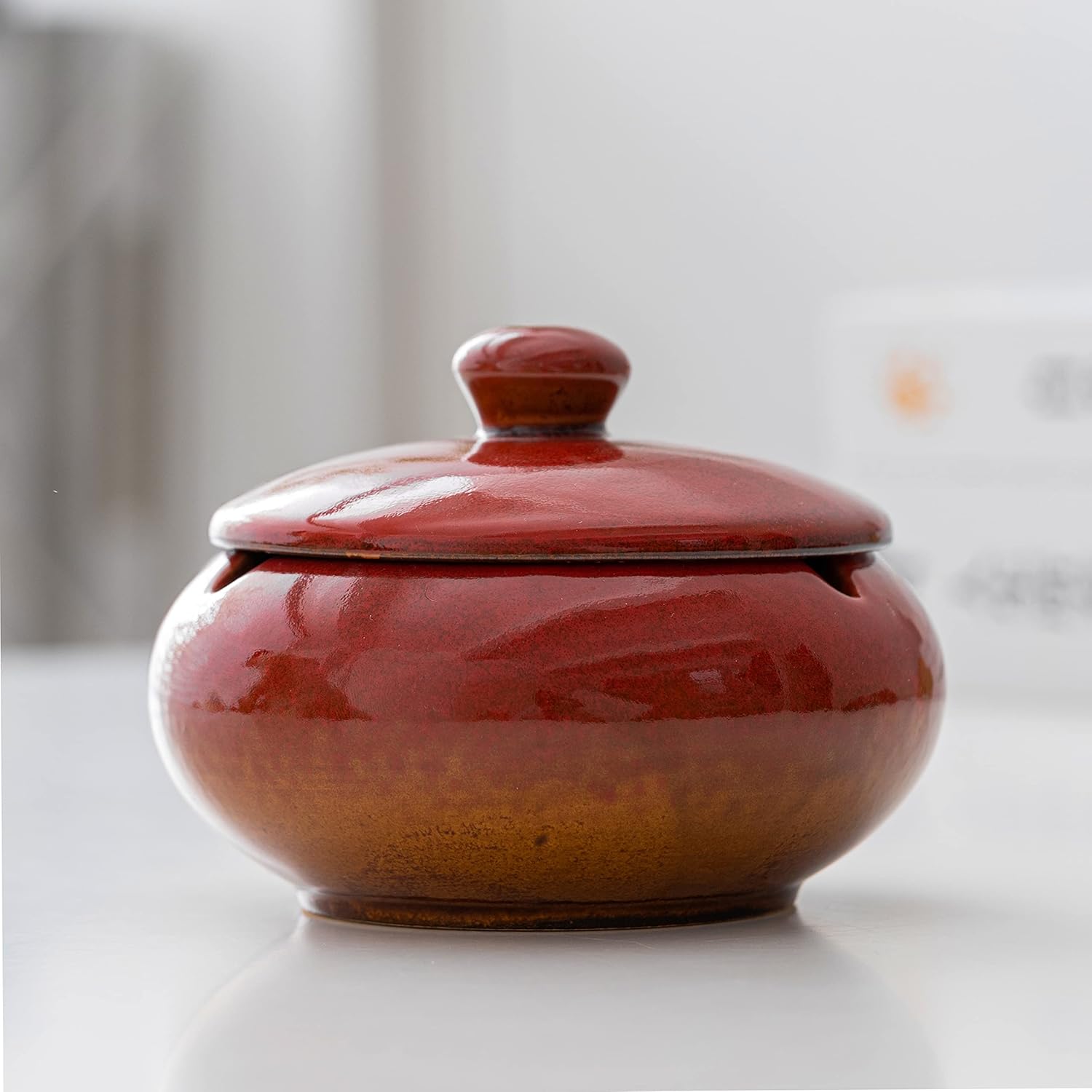 Amazon.com: Tusentac Ceramic Can Decor Jar with Lid for Home Decor ...