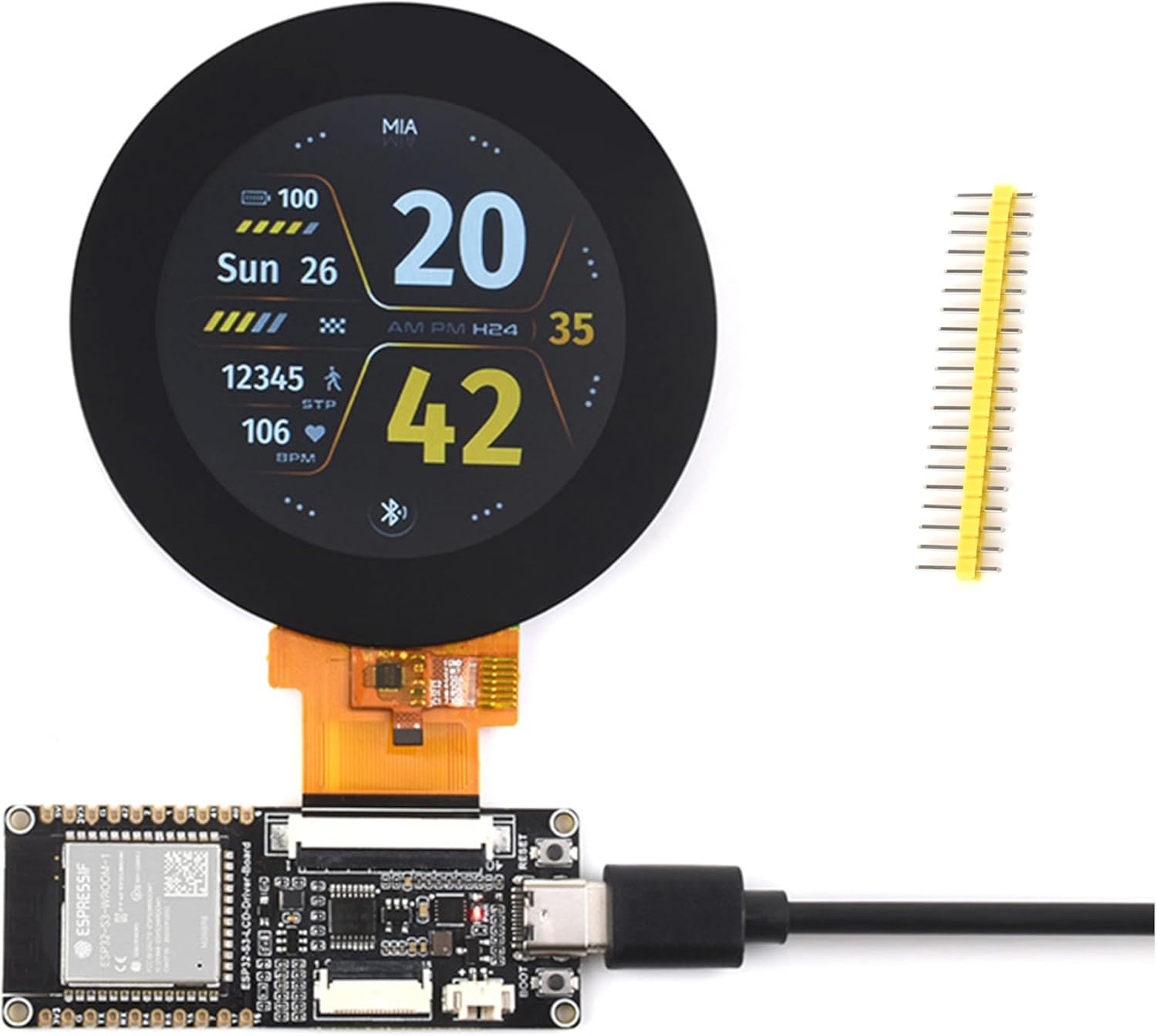ESP32-S3 RGB LCD Driver Board with 2.1inch TFT Round Display 480×480 ...