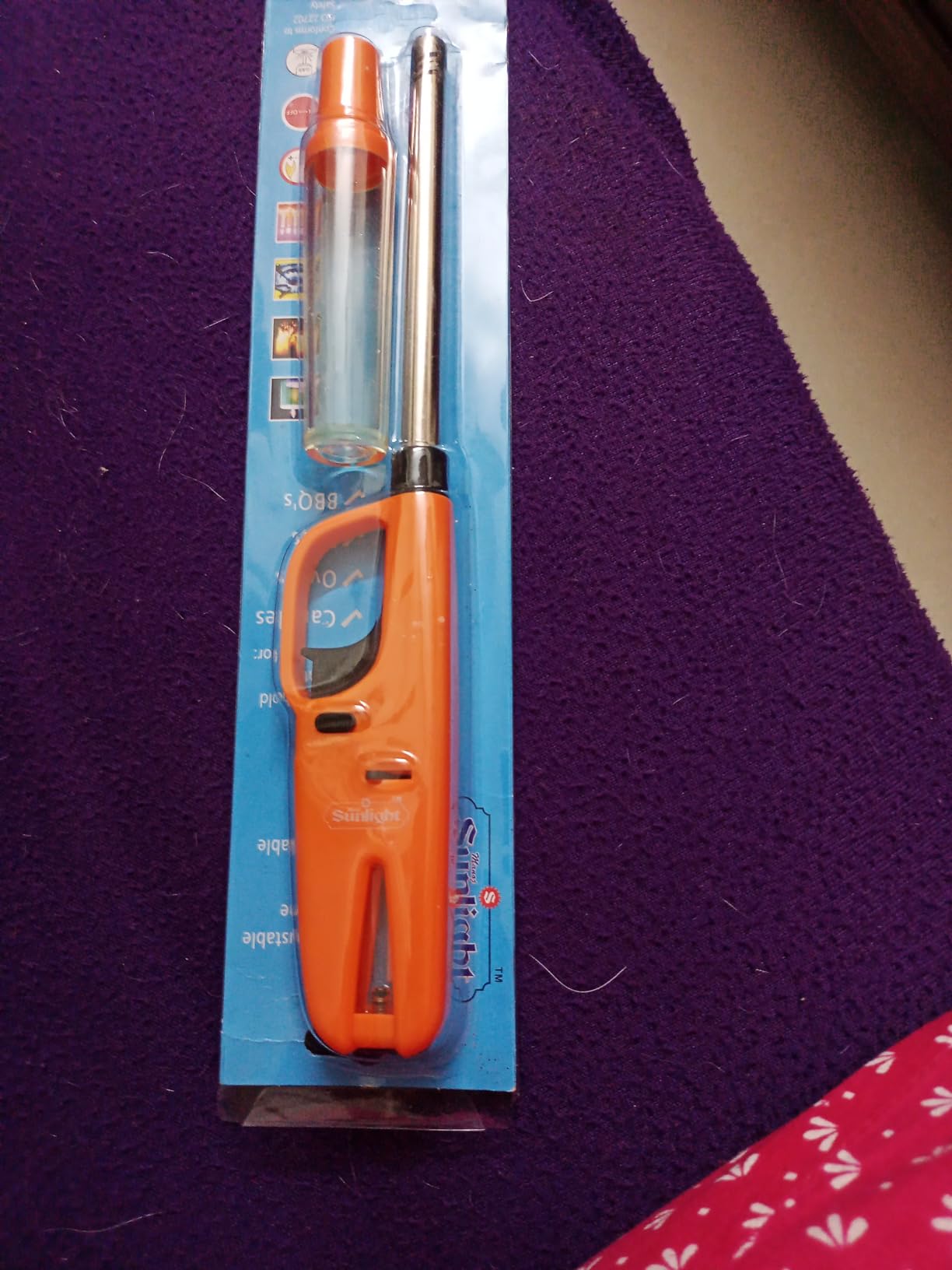 INSTAMALL Plastic Adjustable Flame Kitchen Gas Lighter, Refillable with ...