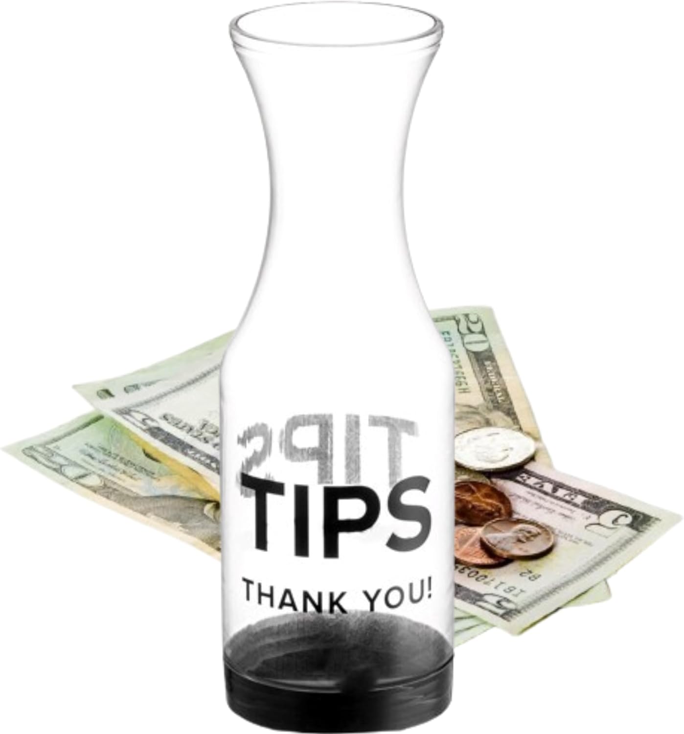 Amazon.com | Tip Jar for bartenders and restaurants | Clear SAN plastic ...