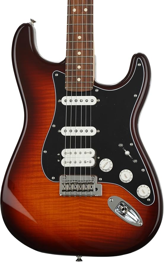 Amazon | Fender エレキギター Player Stratocaster® HSS Plus Top, Pau Ferro ...
