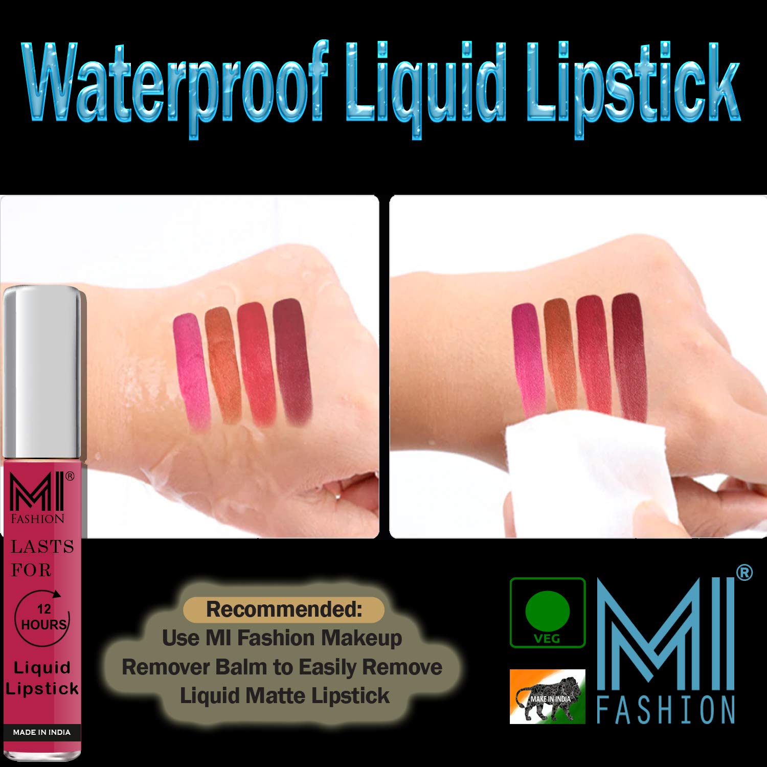 Buy MI Fashion Lipstick Combo Liquid Matte Wine Liquid Matte Lipstick ...