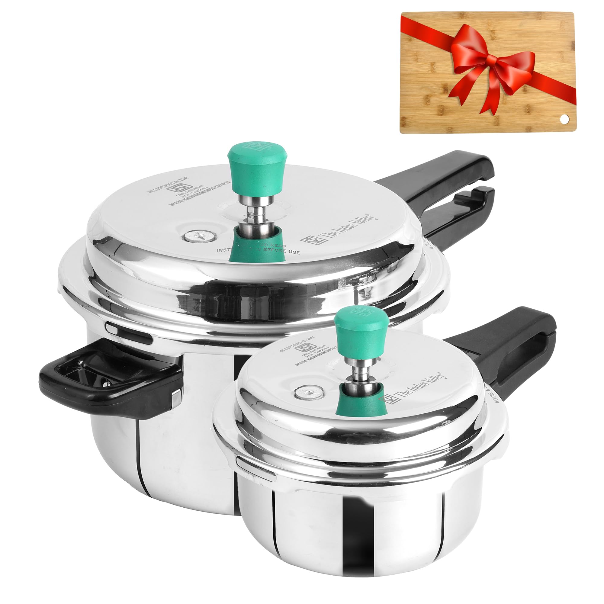 Buy The Indus Valley Triply Stainless Steel Pressure Cooker Outer Lid ...