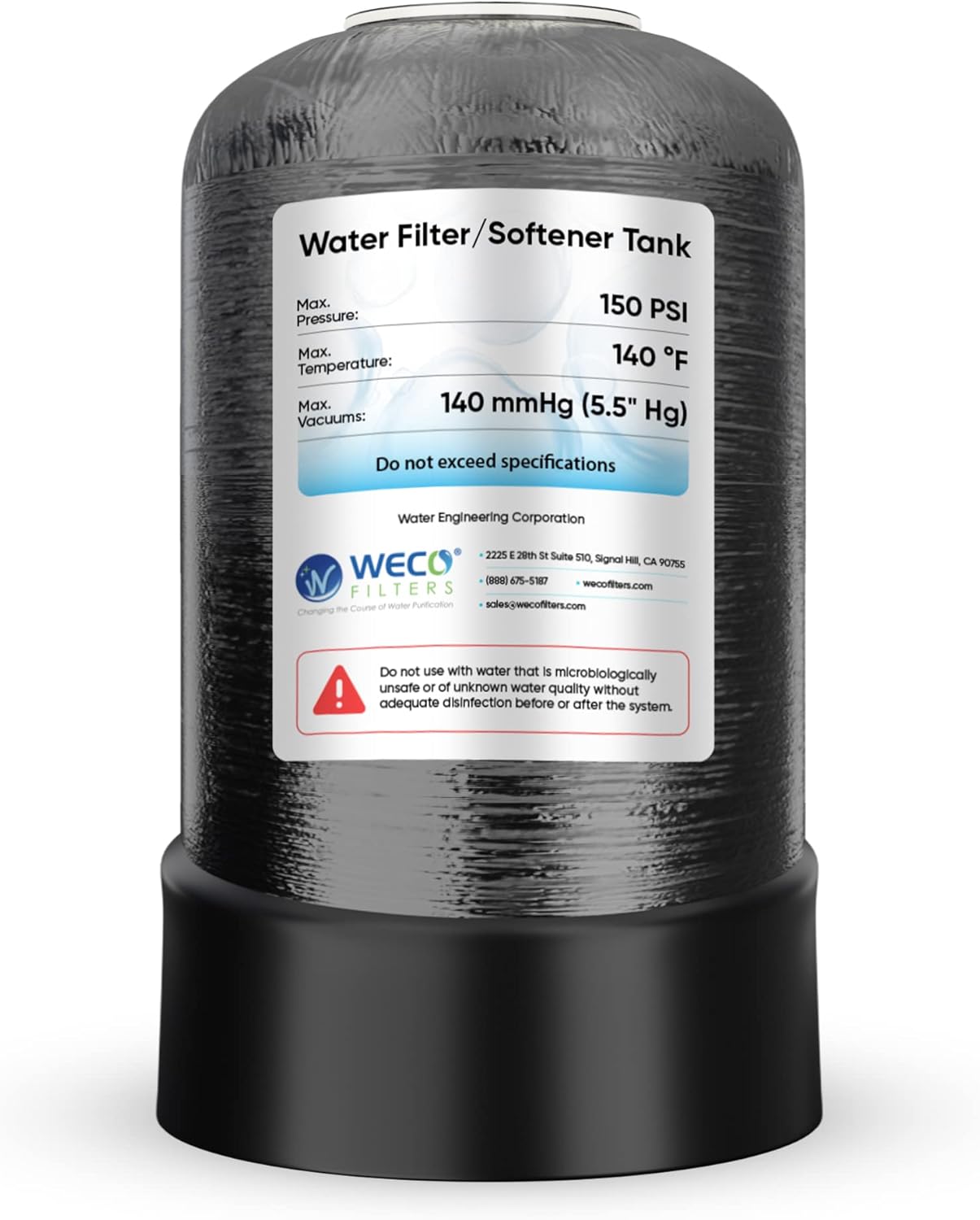 WECO Mineral Tank for Water Softener/Filter - Polyethylene Inner Shell ...