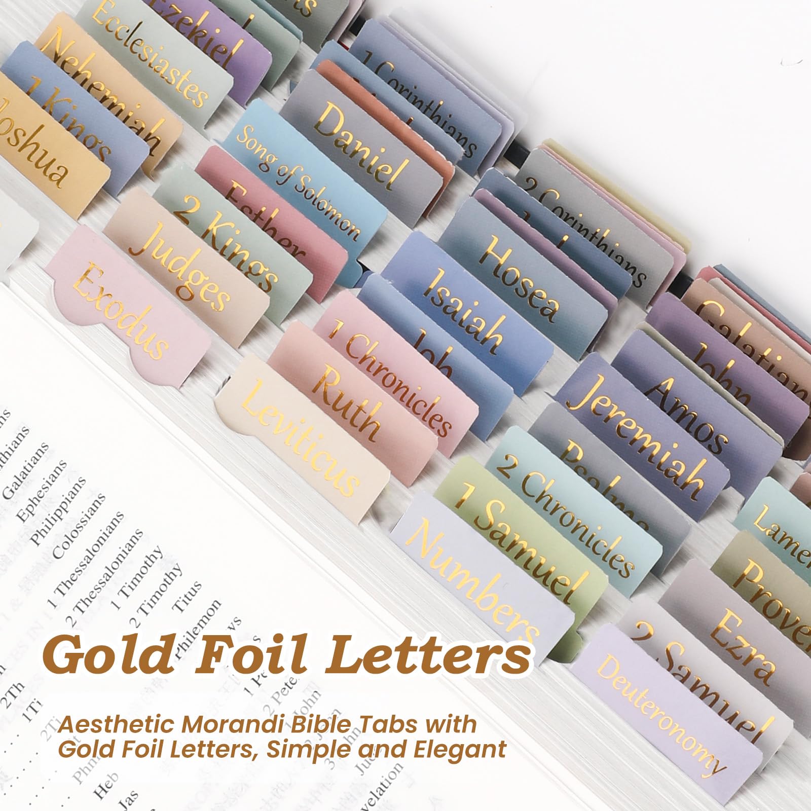 Snapklik.com : 96 Pieces Bible Tabs, Laminated Bible Tabs For Women ...