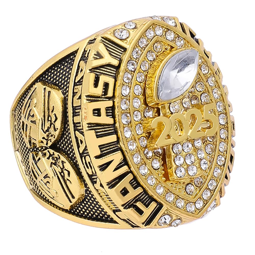Snapklik.com : Noblehead 2025 Fantasy Football Championship Ring Heavy ...