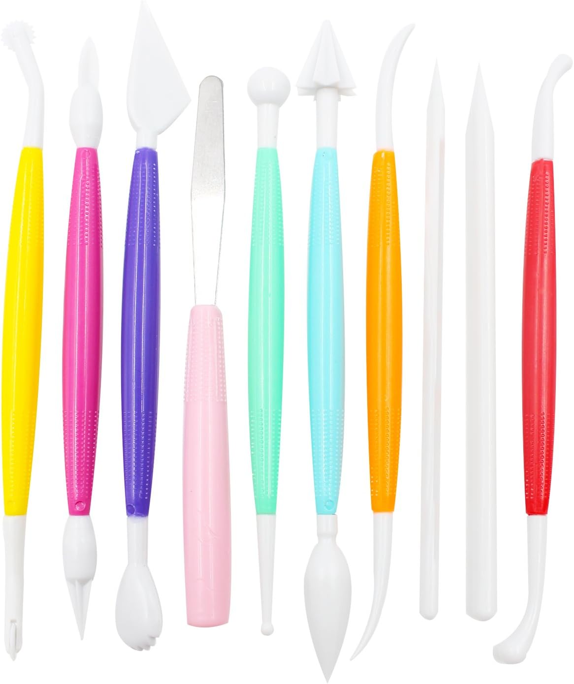 Ceramic Pottery Tool, Ulable 10 Pieces Plastic Clay Tools Set for ...