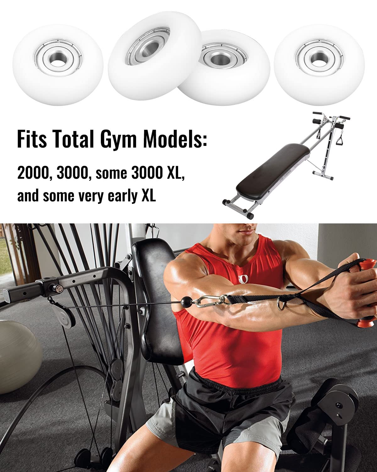 Total Gym 2000 Wheels