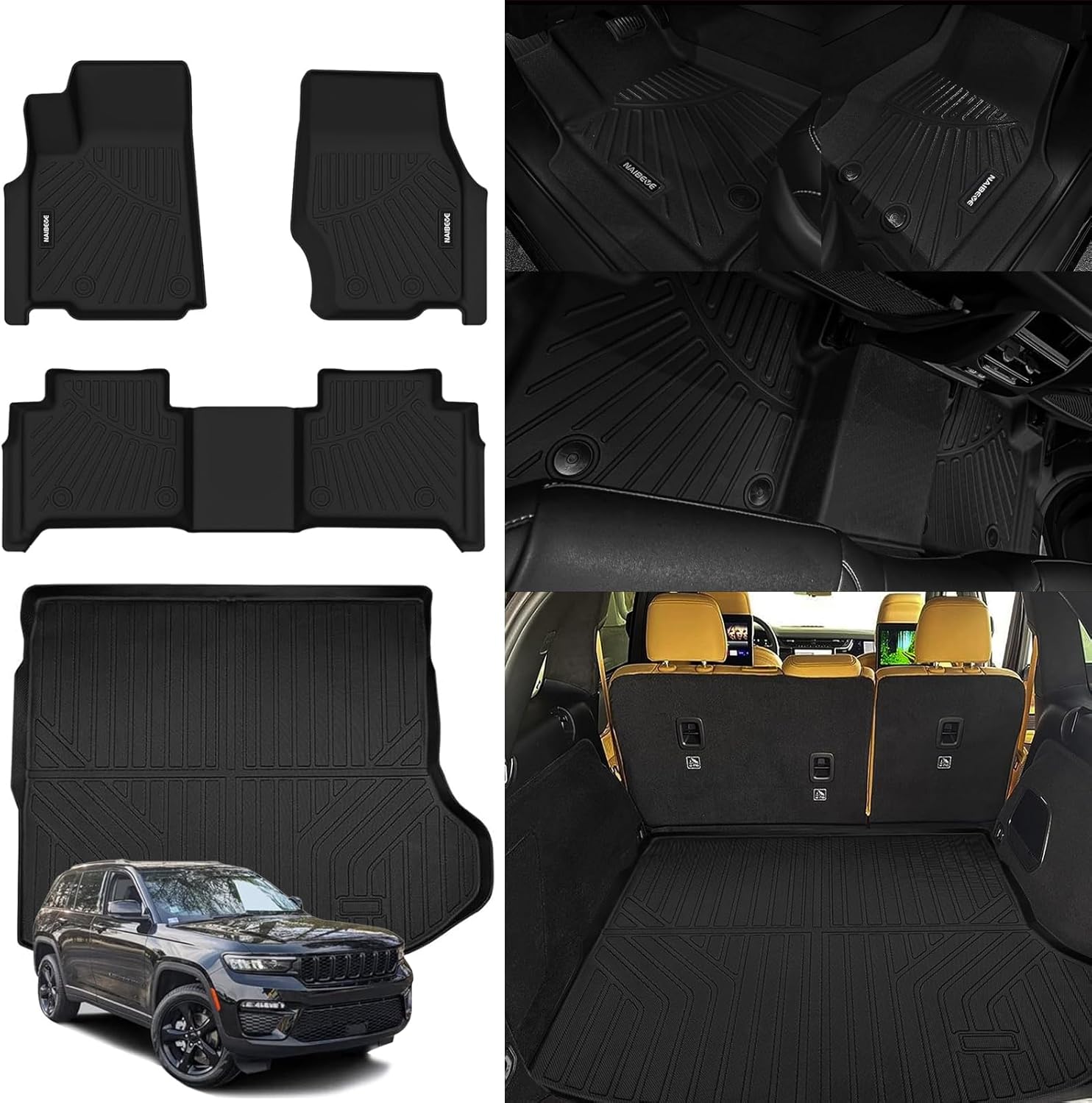 Amazon.com: Naibeve Floor Mats for 2022 2023 2024 2025 Jeep Grand ...