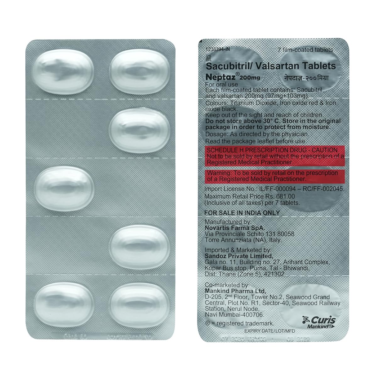 Neptaz 200 mg - Strip of 7 Tablets : Amazon.in: Health & Personal Care