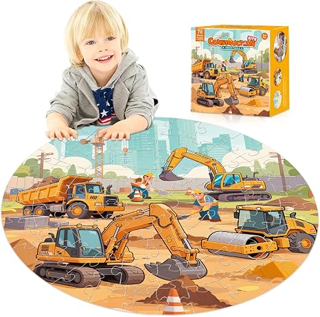 Amazon.com: REALRINDO Floor Puzzles for Kids Ages 4-6 70 Piece ...