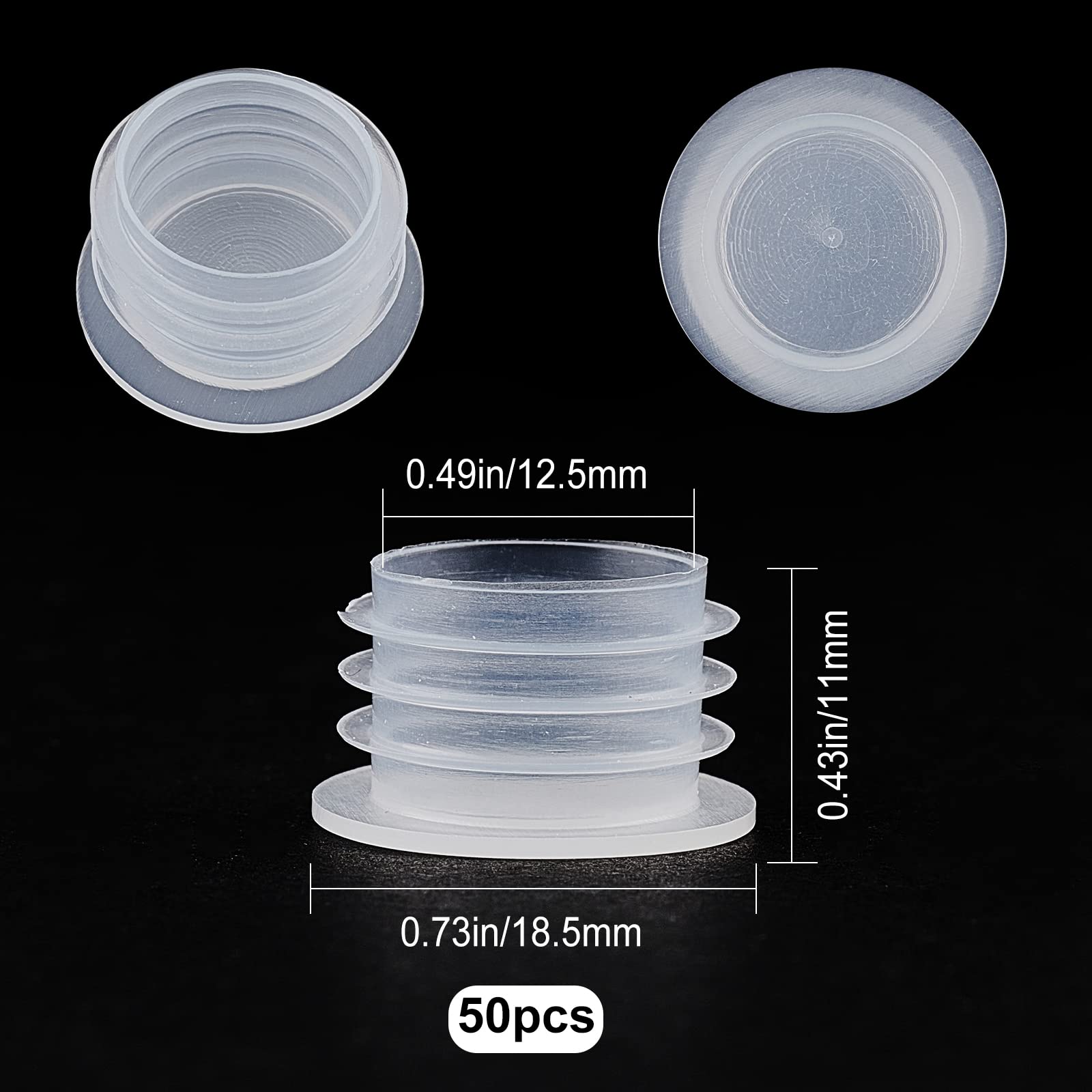 Snapklik.com : 1/2" 50PCS Salt And Pepper Shaker Stoppers Plastic ...