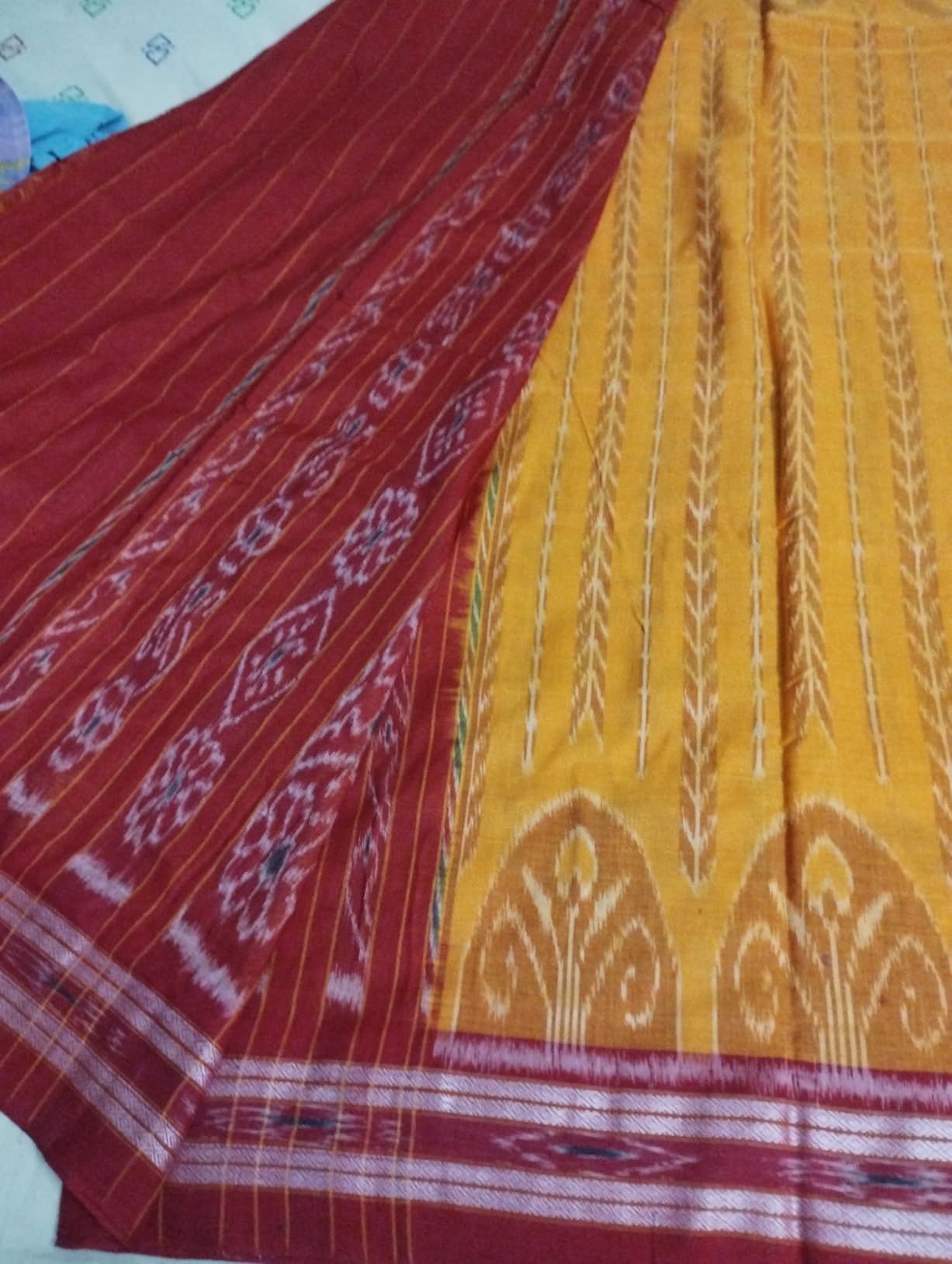 Buy FLOWRINA Odisha Sambalpuri Handloom Ikat Women's Cotton Khandua ...
