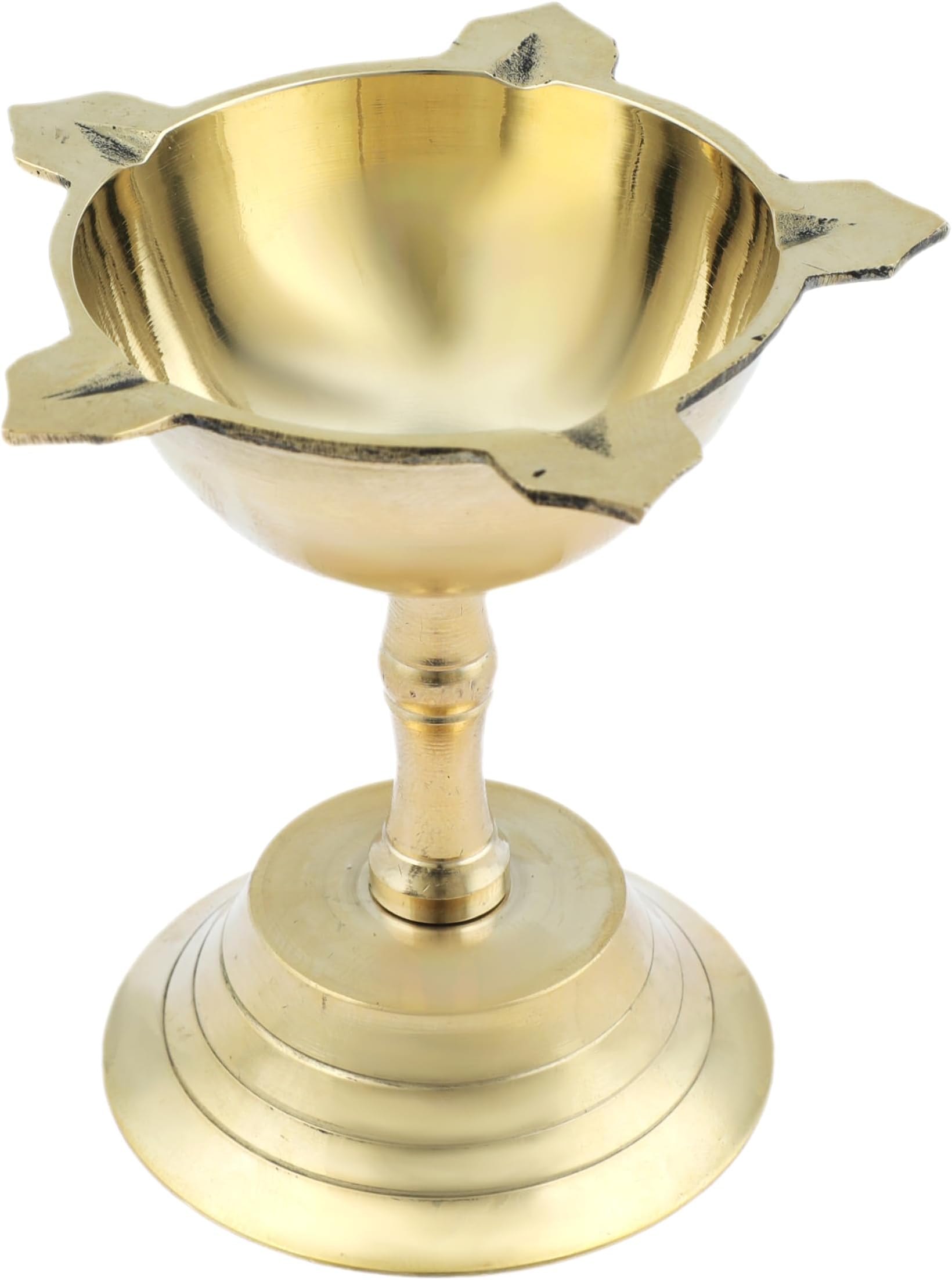 Amazon.com: Rastogi Handicrafts Pure Brass Diya (Puja Lamp) Hindu Pooja ...