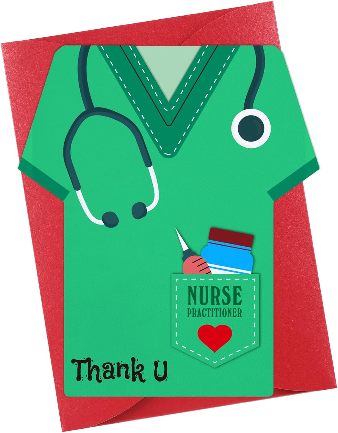 Amazon.com : D4DREAM Thank You Card for Nurse Practitioner Appreciation ...