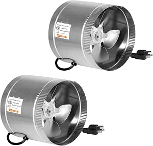 Amazon.com: iPower 8 Inch 420 CFM Inline Fan with Low Noise, Exhaust ...