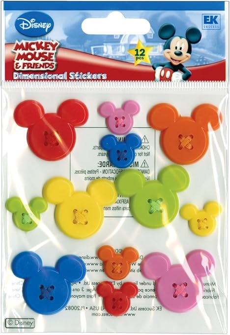 Amazon.com: Disney Collection DBM001 Jolees Boutique Sticker 3D Mickey ...