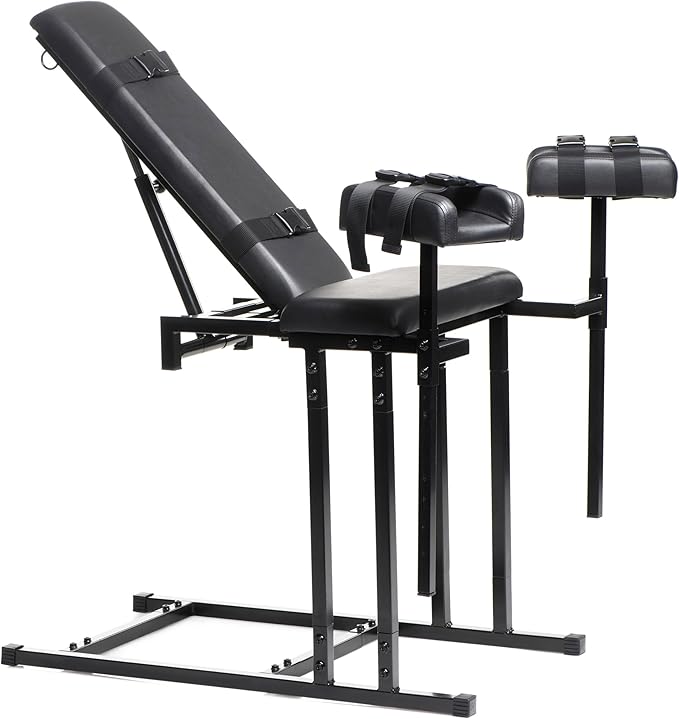Amazon.com: MASTER SERIES Adjustable Bondage Chair Sex Bench with ...