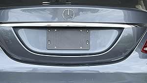 Amazon.com: Rear Bumper Plastic License Plate Holder Set Bracket for ...