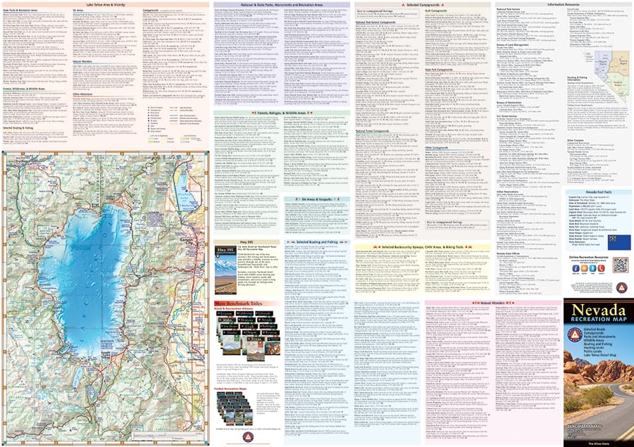 Snapklik.com : Nevada, The Silver State, Recreation Map, 2023 Edition