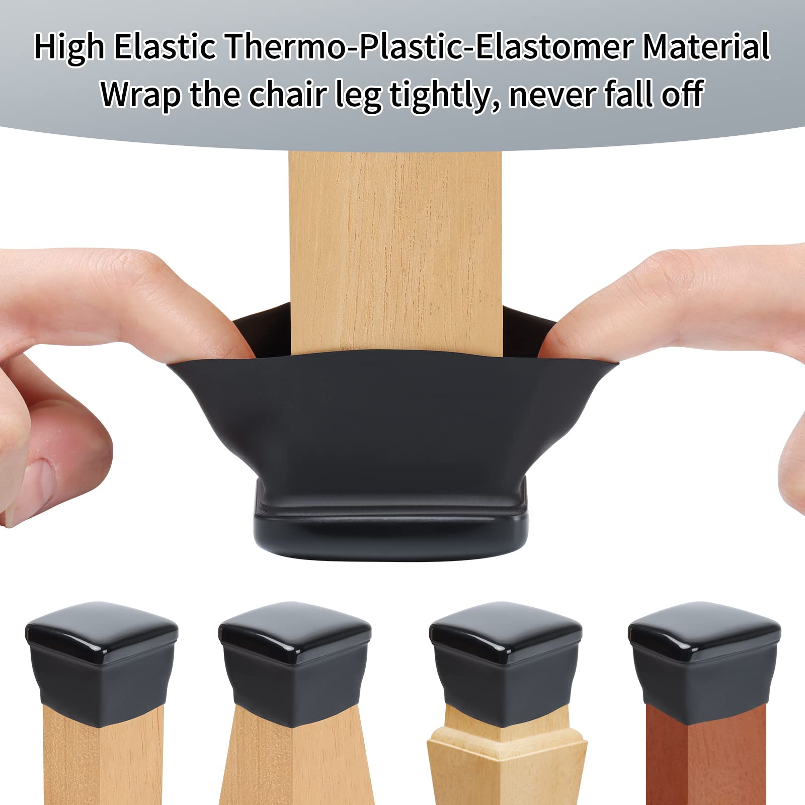 Snapklik.com : Ezprotekt 8 Pcs Chair Sliders For Carpet, Square Carpet ...