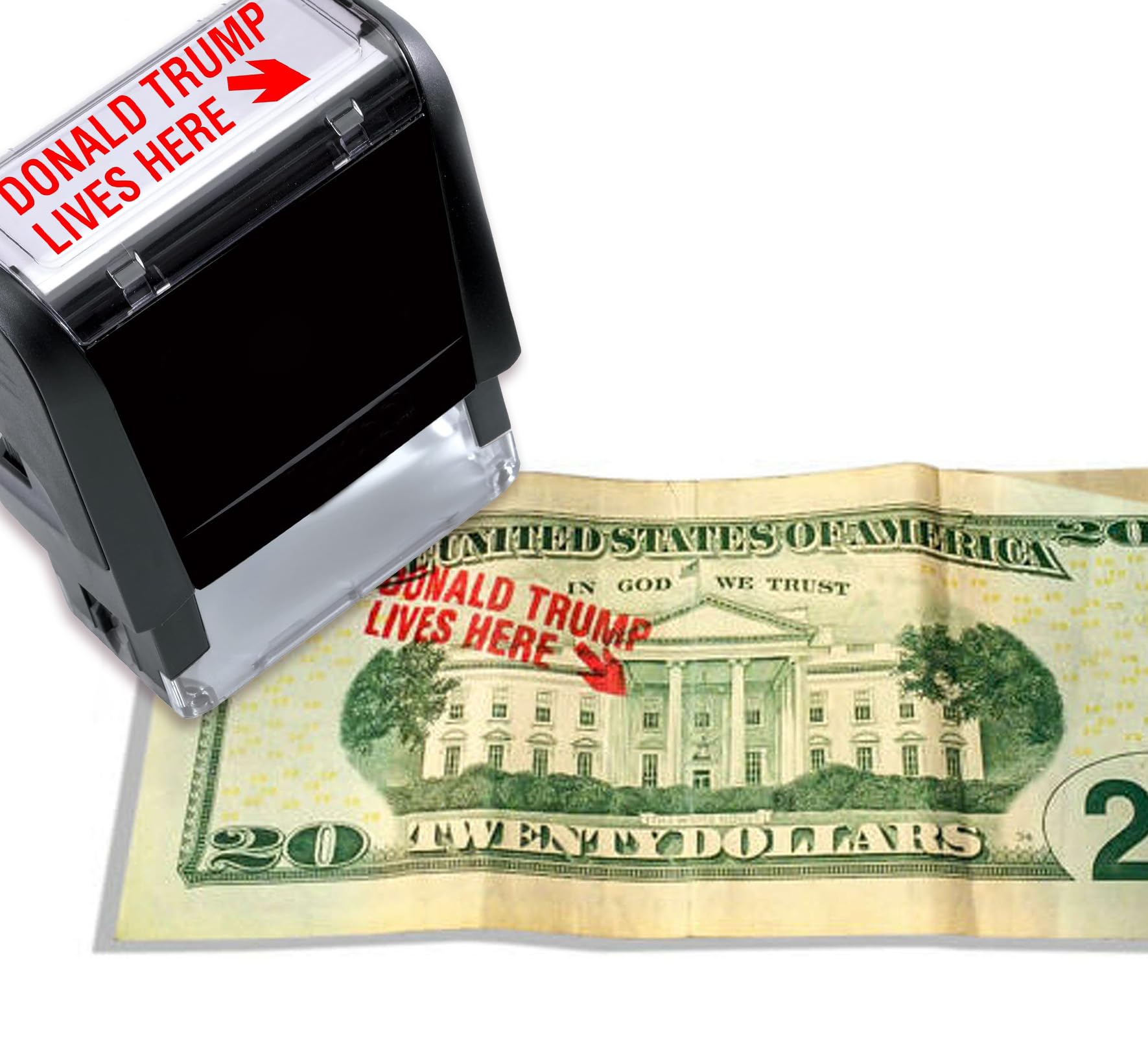 Snapklik.com : 45th President Lives Here Stamp, Self Inking Stamp For ...