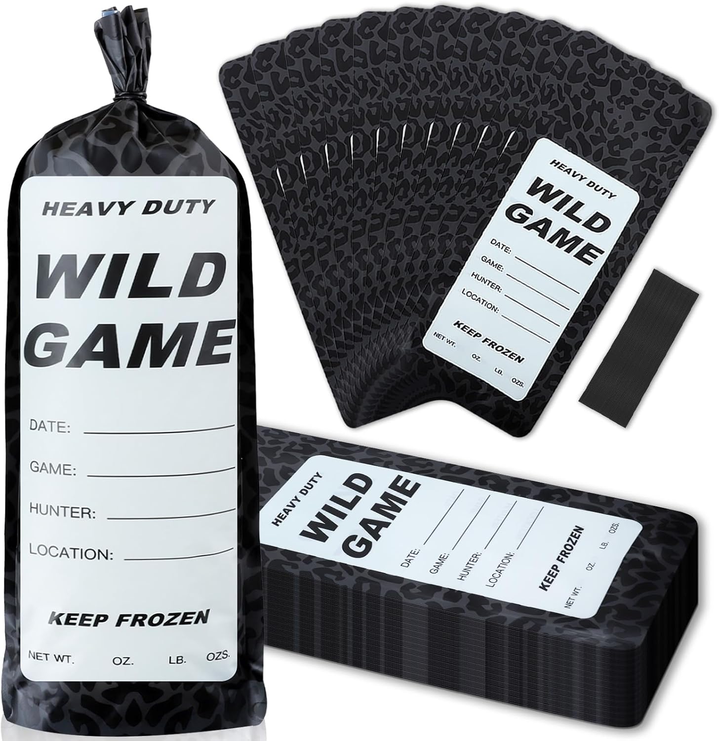 Amazon.com: 120 Pack Wild Game Meat Bags for Freezer, 2 Lb Heavy Duty ...