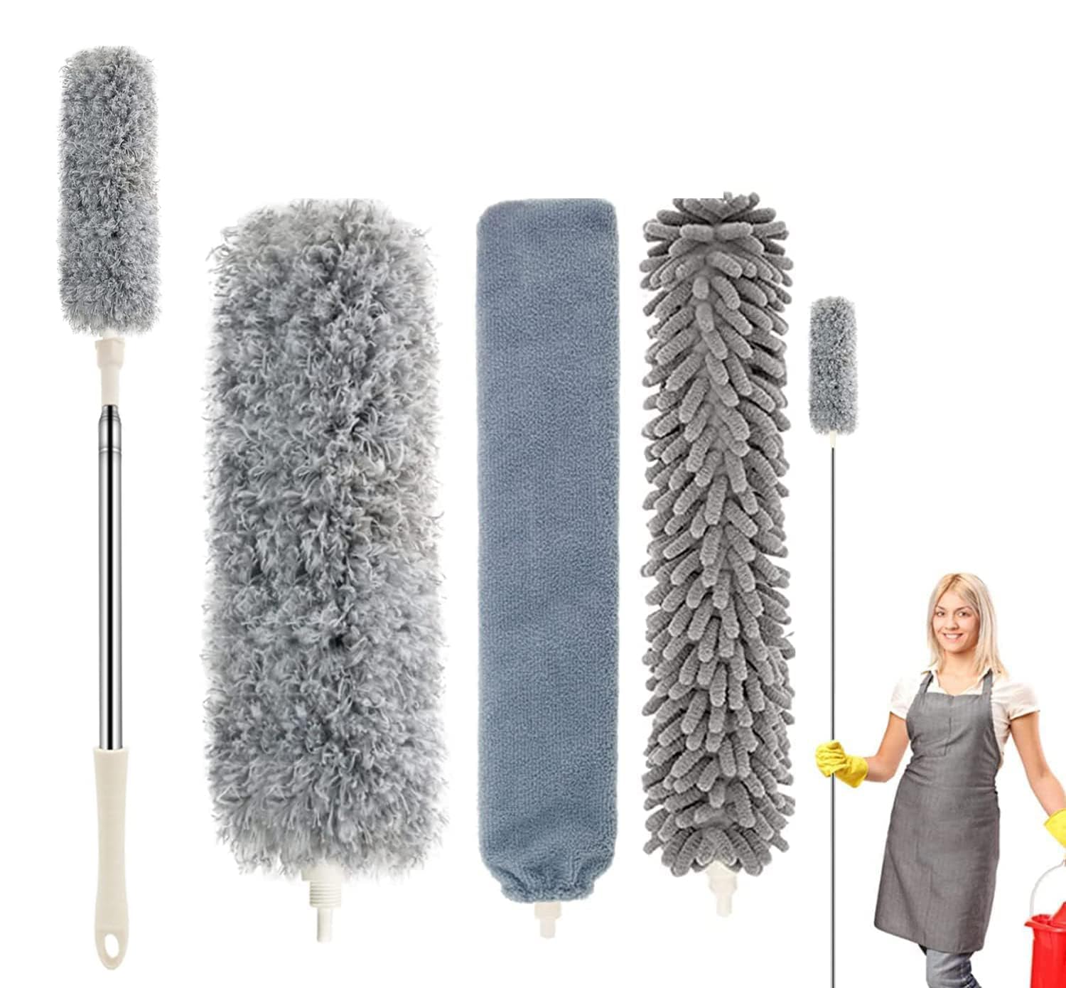 Amazon.com: Stellifer Feather Duster with Extension Pole, 4 Pcs ...