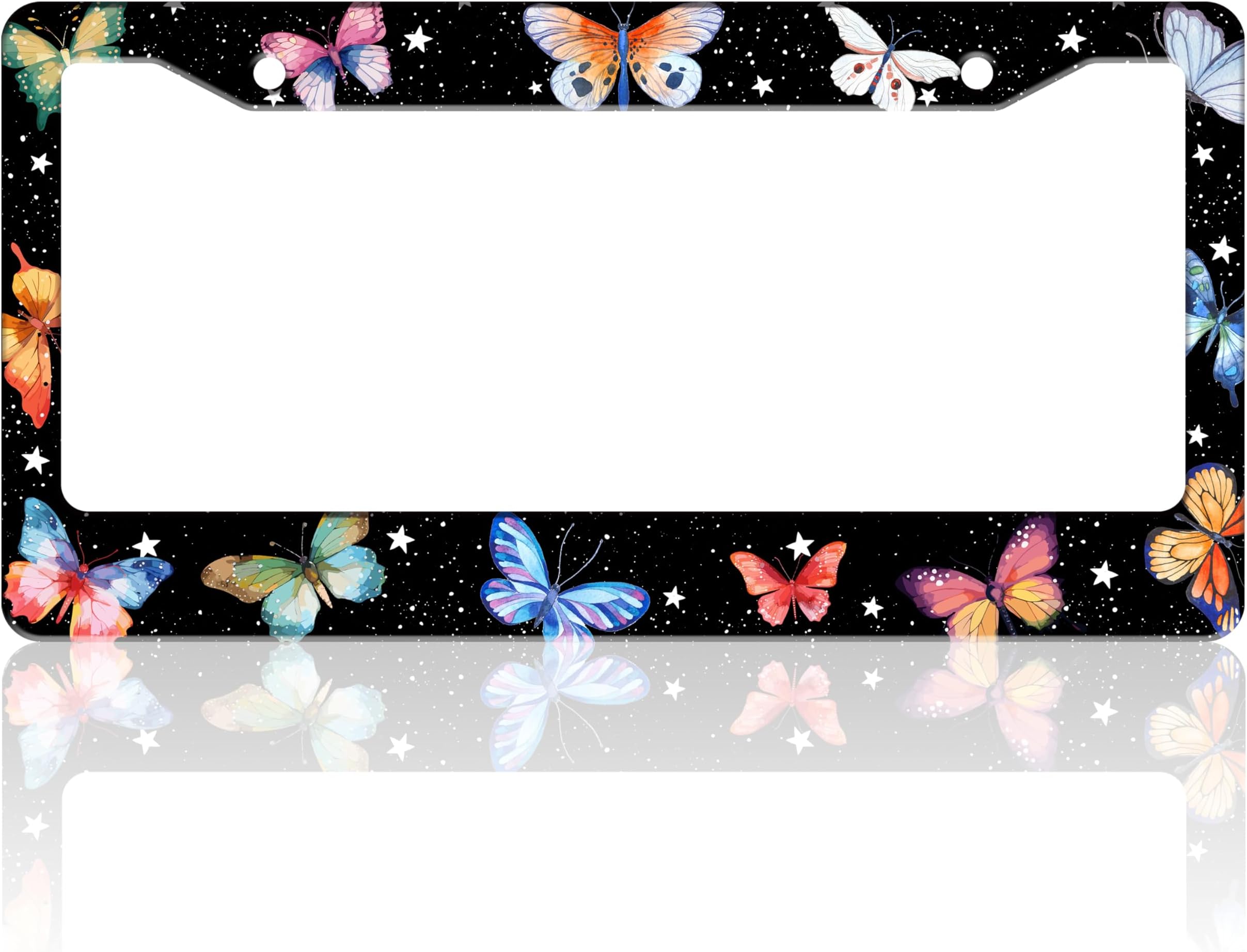 Amazon.com: Custom Accessories 92707 Metal Butterfly Design License ...