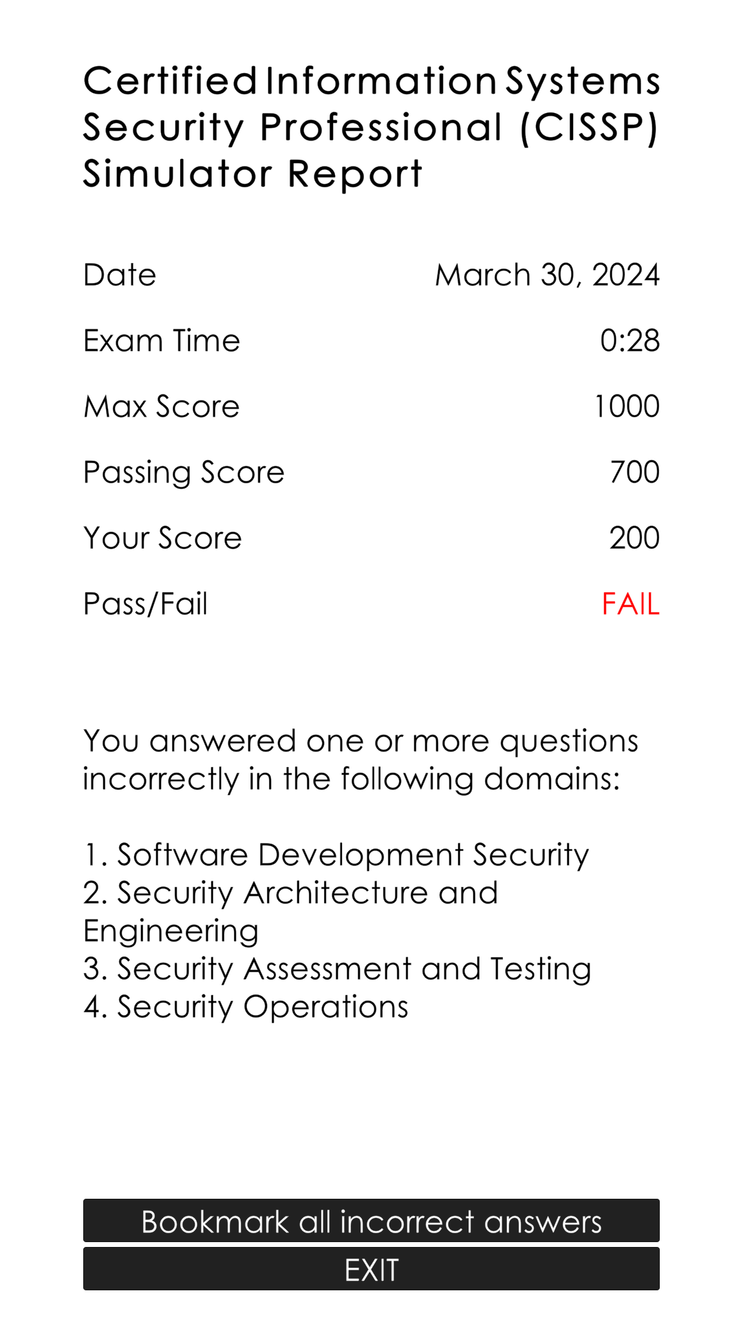CISSP Exam Simulator - App on Amazon Appstore