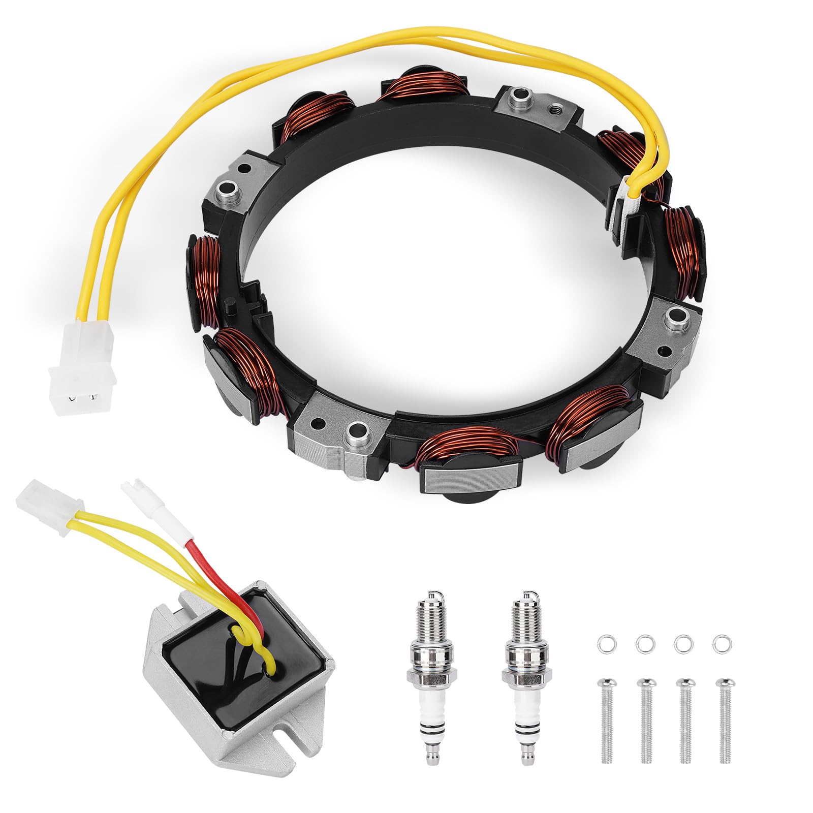 Amazon.com: YEHERIT 592830 Alternator Stator 10-16 Amp with 394890 ...