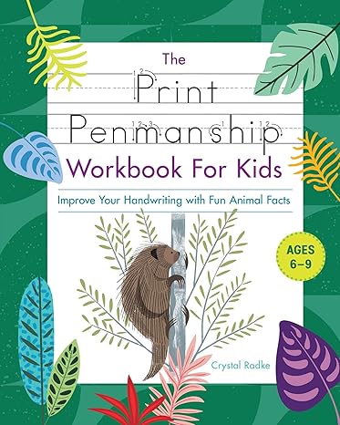 Amazon.com: The Print Penmanship Workbook for Kids: Improve Your ...