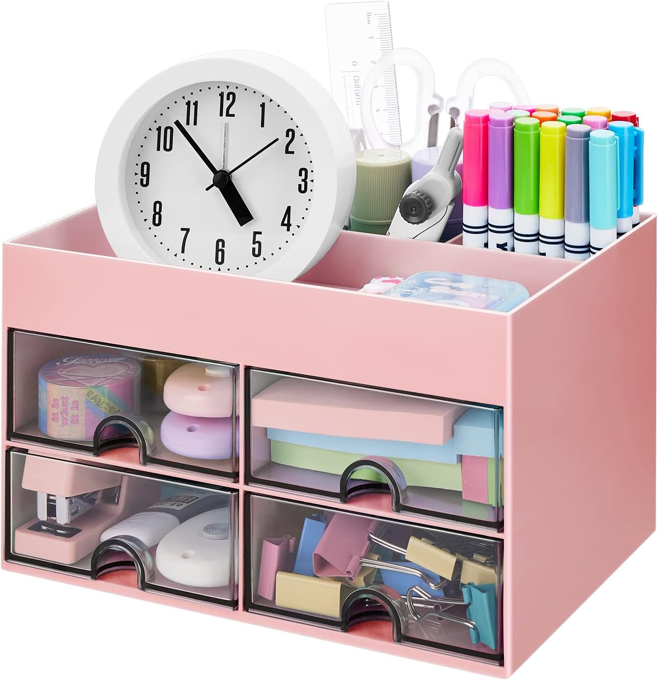 zhongko 21CM Desk Organiser Pen Holder for Desk with Drawer Desk ...