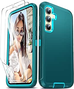 Amazon.com: LeYi Compatible for Galaxy-A35-5G-Phone-Case: Samsung A35 5G Cover with 2 Pack HD ...