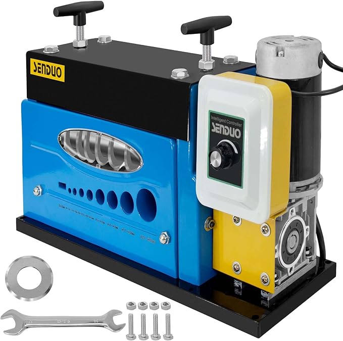 SENDUO Adjustable Speed Wire Stripper Machine - Wire Strippers 0.039"~1.26",with 9 Different ...