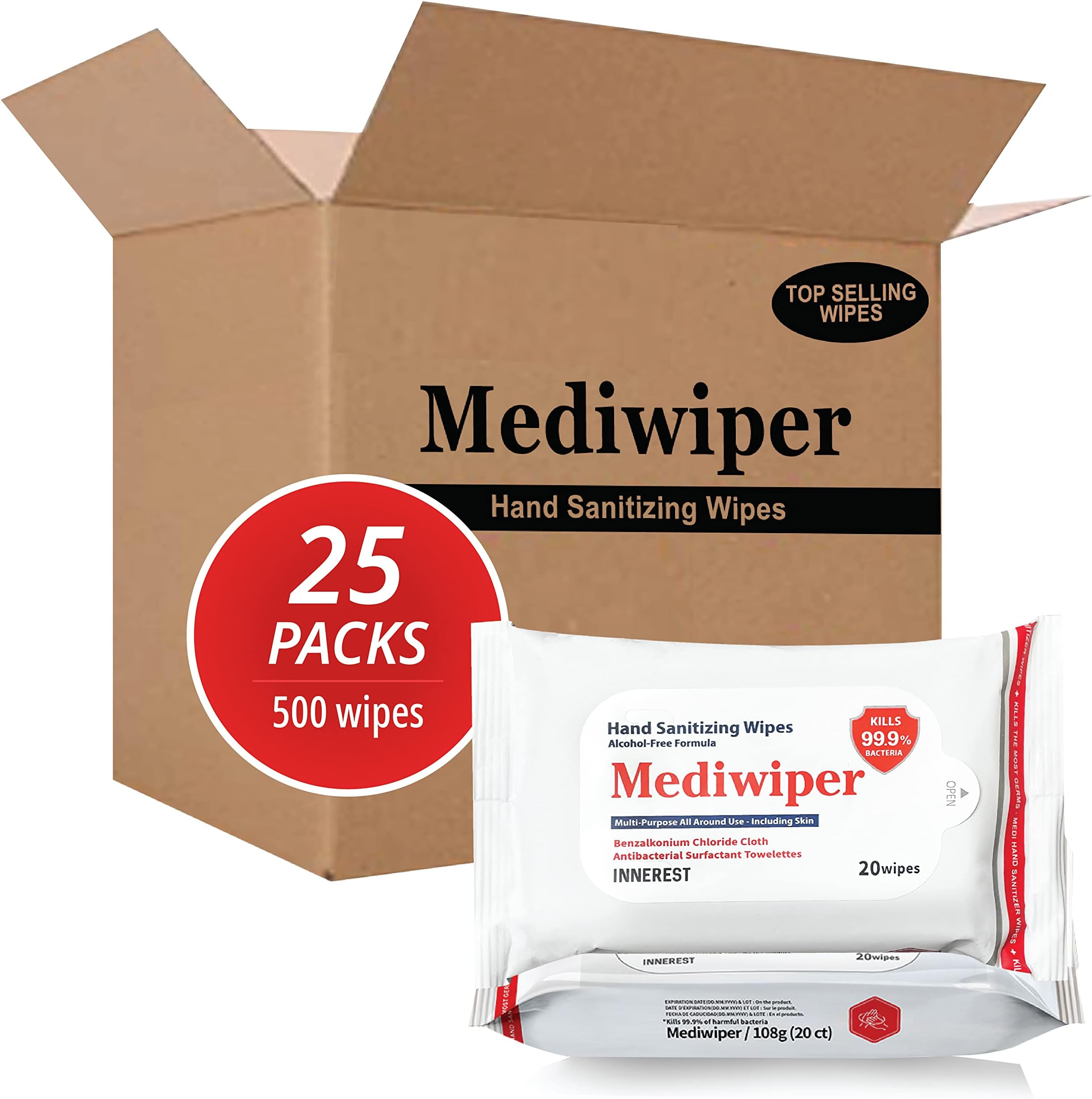 Amazon.com : ALTA + Alcohol Free Hand Sanitizing Wipes, Travel Size, 20 ...