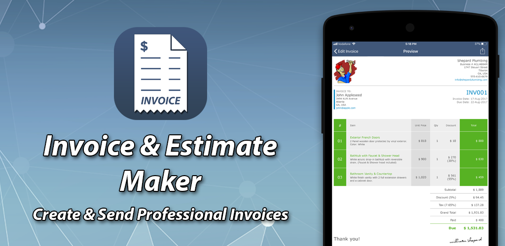 Invoice & Estimate Maker:Amazon.com:Appstore for Android