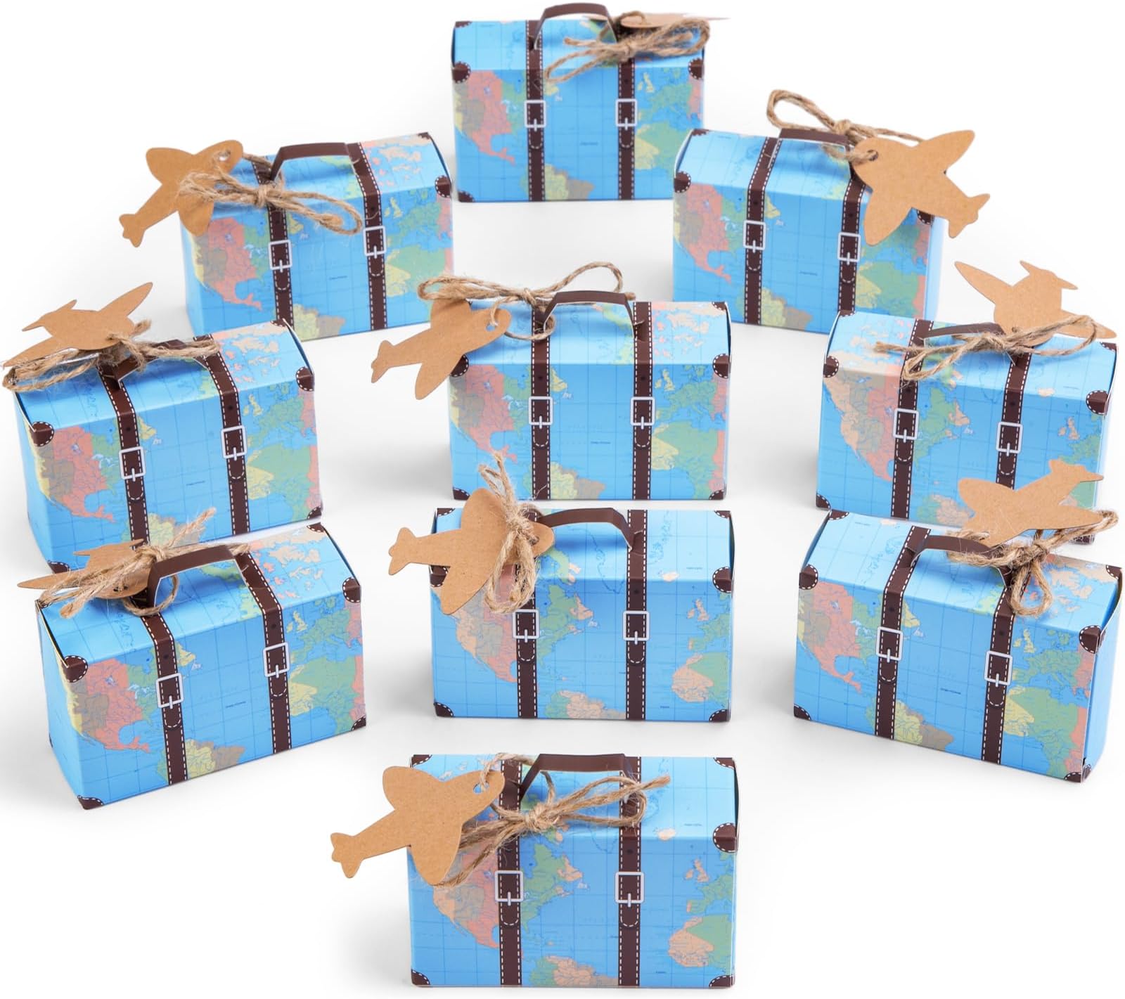Amazon.com: DOYIDE 50 Pack Favor Boxes, Suitcase Favor Candy Boxes ...