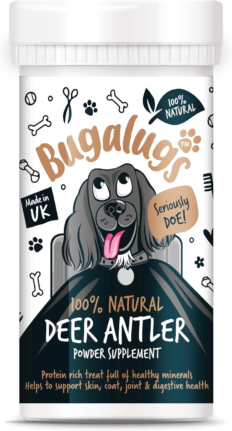 Bugalugs Deer antlers Supplement dog food toppers Powder for Dogs ...