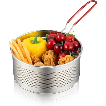 Amazon.com: CHUYIREN Deep Fry Basket, Round Stainless Steel Frying ...