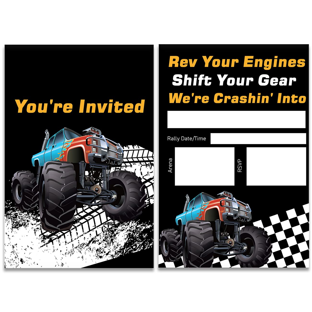 Monster Jam Invitations
