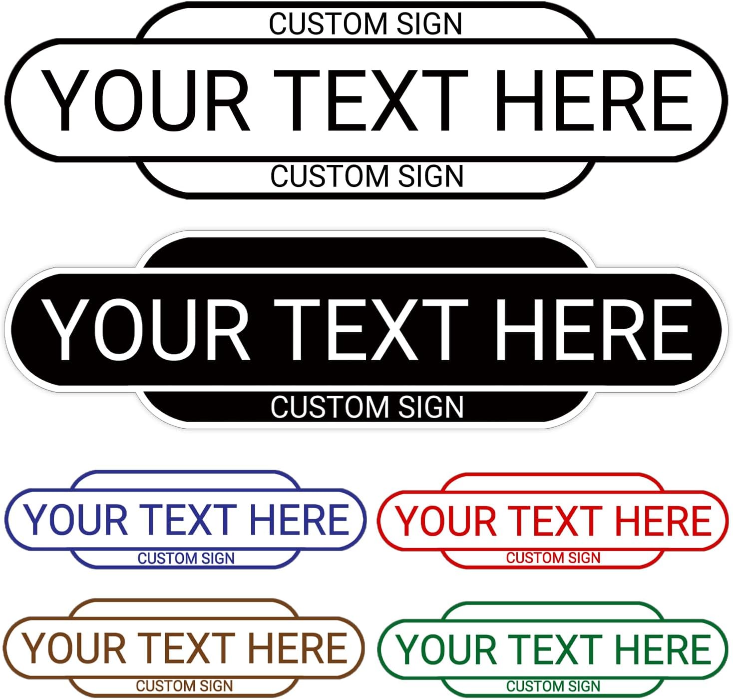 Amazon.com: Custom Metal Signs Outside, Personalized Street Sign, 6x24 ...