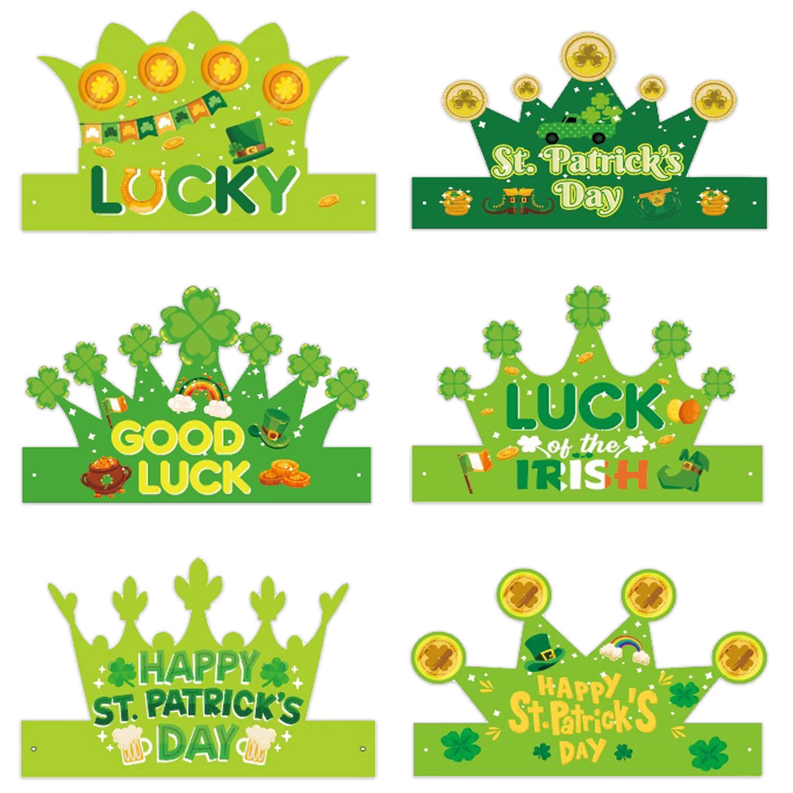 Amazon.com: 24 Pcs St. Patrick's Day Crown Crafts Kit,St. Patrick’s Day ...