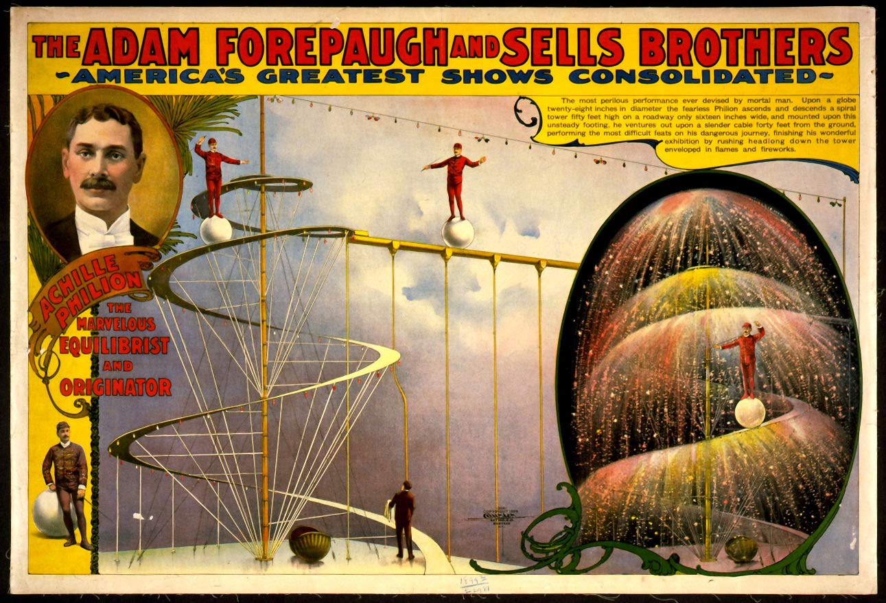 Circus Acrobats Poster