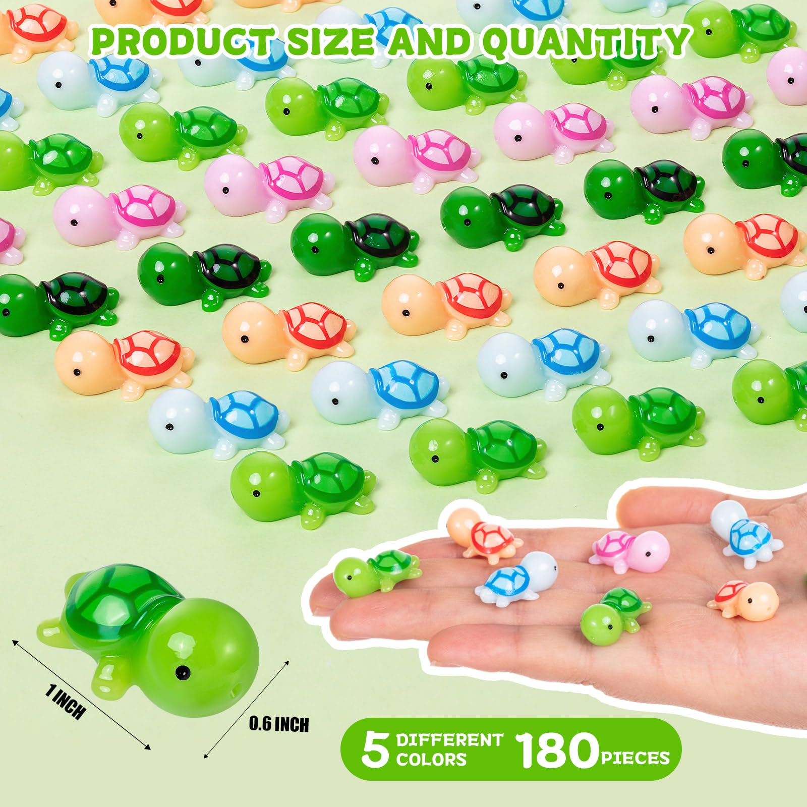 Snapklik.com : SYWHXY 120PCS Mini Resin Sea Turtle Miniature Turtle ...