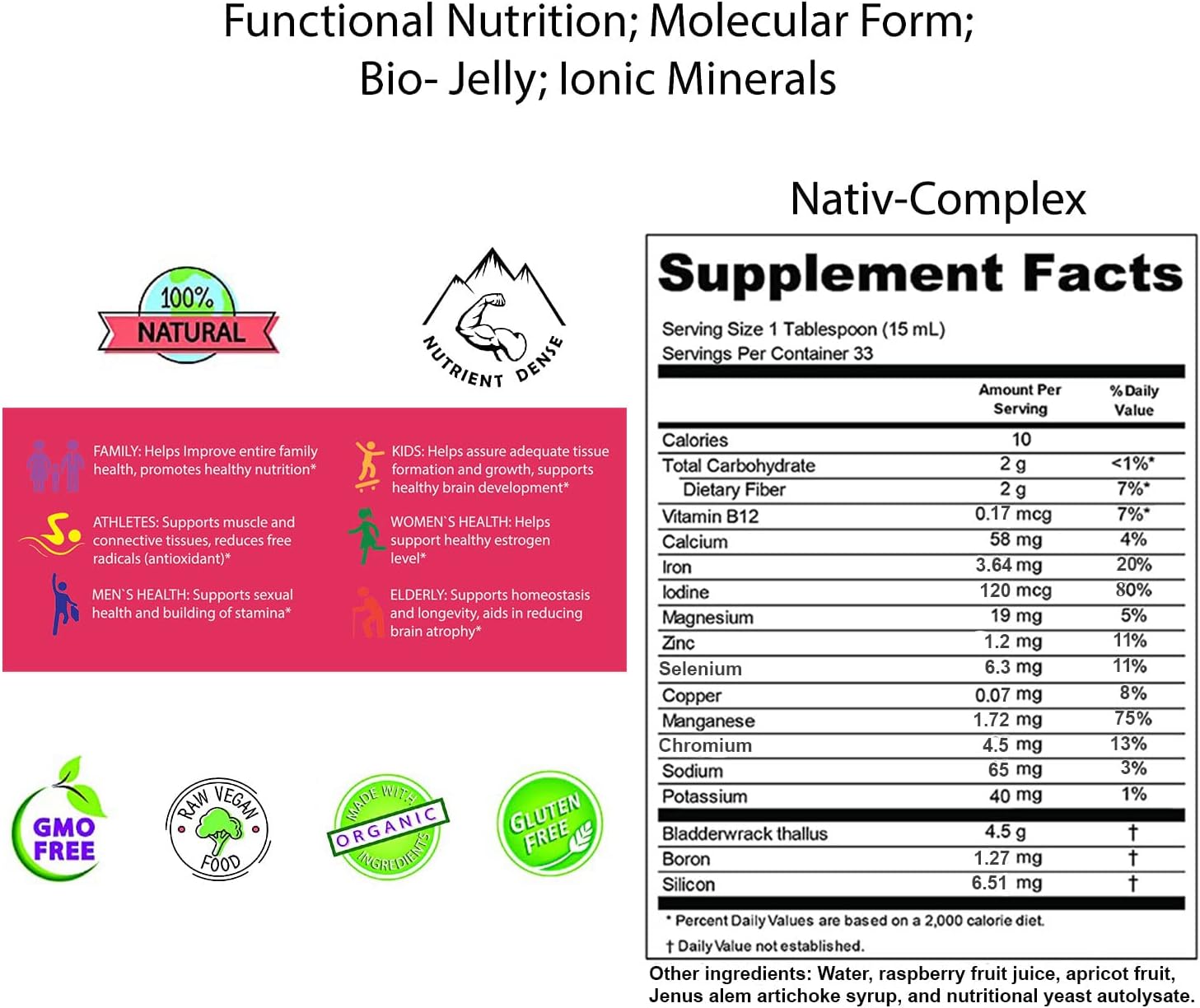 Bladderwrack Bio-Jelly un suplemento orgánico de Fucus con Fucoidan ...