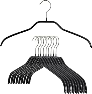 Amazon.com: Mawa Narrow Petite Clothing Hangers, Steel Hanger with Non ...