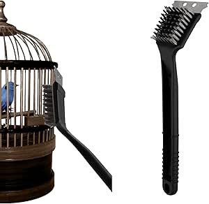Amazon.com: Evenpop Bird Cage Brush, Stainless Steel Long Handle Bird ...