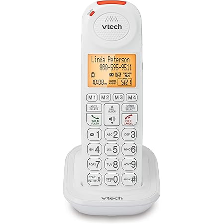 Amazon.com: VTech SN5127 Amplified Cordless Senior Phone with Answering Machine, Call Blocking ...